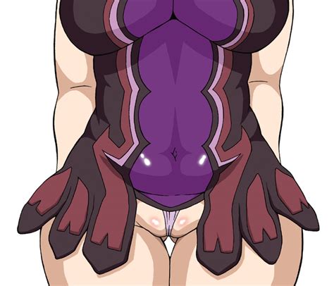 Rule 34 1girls Apron Armor Arms Behind Back Breasts Cameltoe Cattleya Close Up Curvy Female