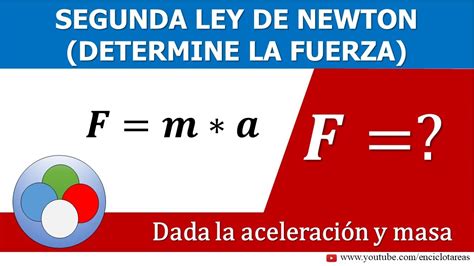 DETERMINE LA FUERZA Ejercicio De La Segunda Ley De Newton Dada La