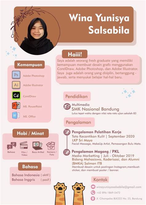 Contoh Cv Lamaran Kerja Lulusan Smk Beserta Cara Membuatnya