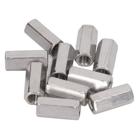 Duokon Écrou d accouplement hexagonal 10 pièces écrous d accouplement