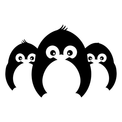 Premium Vector Cute Penguins Isolated On A White Background Vector