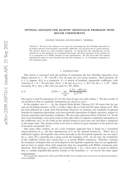 pdf optimal domains for elliptic eigenvalue problems with rough coefficients