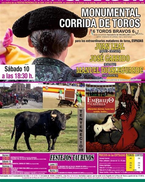 Portal Taurino on Twitter Sahagún con cartel de feria taurina de las