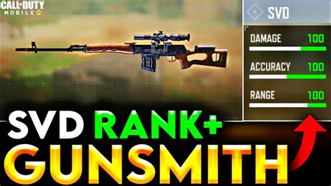 SVD Best GUNSMITH In COD Mobile SEASON 10 SVD Best ATTACHMENTS For