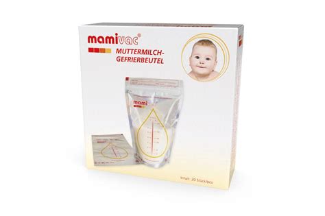 Sachet de congélation pour lait maternel MAMIVAC 20 sachets SOSMAD