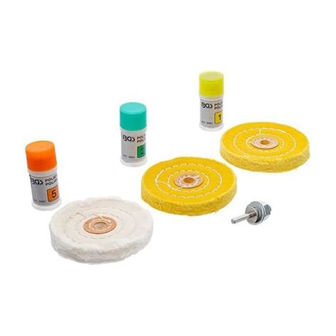 Kit De Polissage Metal Dur Pour Perceuse Disques Et Pates A Polir