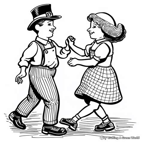 Irish Dance Coloring Pages Infoupdate Org