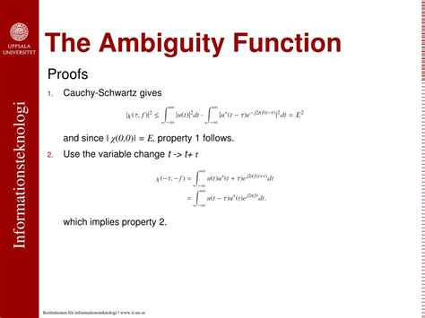 ppt stopband constraint case and the ambiguity function powerpoint presentation id 5366582