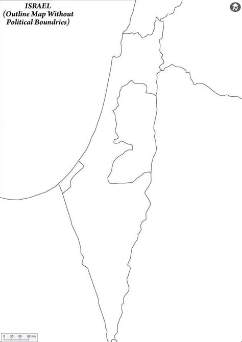 Outline Map Of Israel