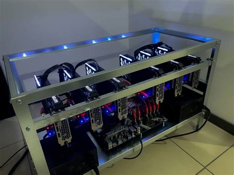 MINING RIG 370 MH S ETH 6 X RTX 3060 Ti GARANCIJA
