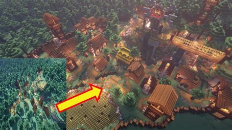 Minecraft Village Transformation Spruce Village To Primitive Spruce