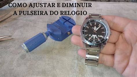 Aprenda como diminuir e ajustar a pulseira do relogio de aço YouTube