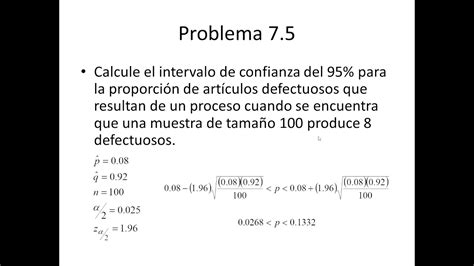 P y E Solución de ejemplos de estimación de la proporción poblacional