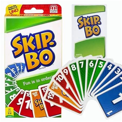 Uno Skip Bo Jogo De Tabuleiro Jogo De Cartas Mattel Games Mercadolivre