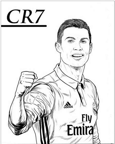 55 Desenhos Do Cristiano Ronaldo Para Imprimir E Colorir