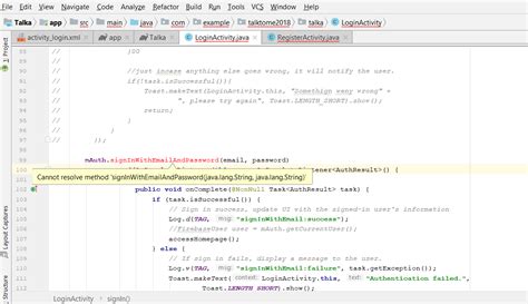 firebase auth methods cannot be resolved · issue 792 · firebase quickstart android · github
