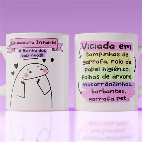 Caneca Flork Profissão Educadora Infantil Elo7