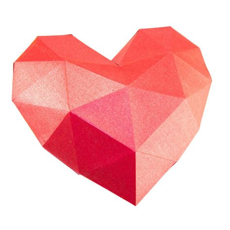 D Heart Pop Up Card Template Pdf Card Template