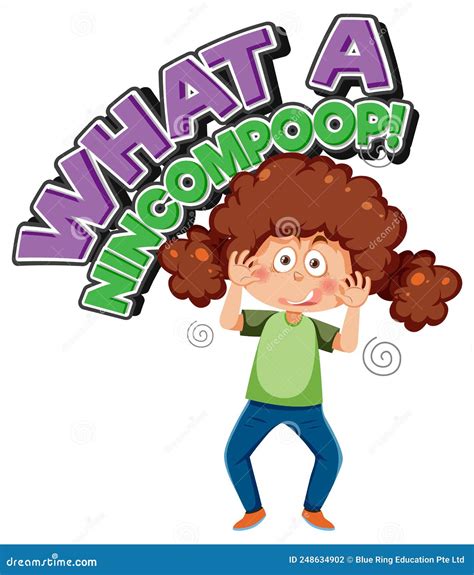 Cartoon Character With Word Expression Stock Vector Illustration Of