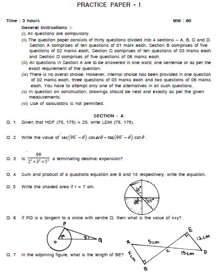 cbse class 10 mathematics sample papers 2021 solved set c