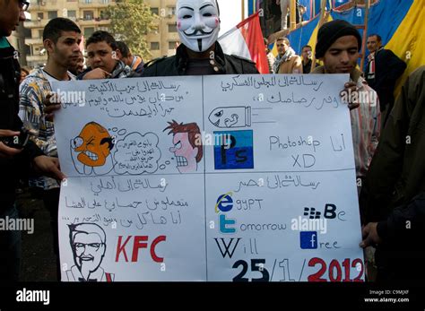 Egypt Uprising First Anniversary Tahrir Square Cairo 25th January 2012
