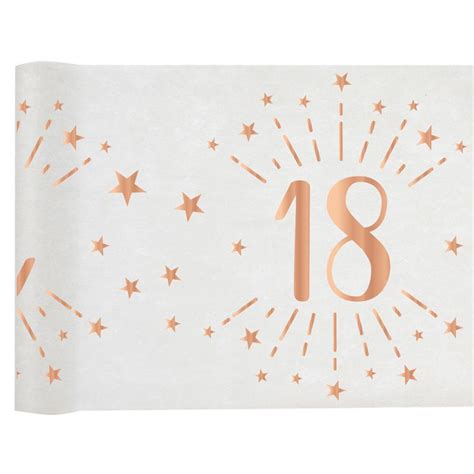 Chemin de Table 18 ans Anniversaire Rose Gold 5m Tralala Fêtes fr