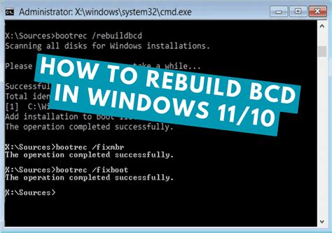 Rebuild Bcd Boot Configuration Data With Full Steps