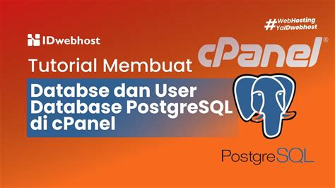 Tutorial Membuat Databse Dan User Database PostgreSQL Di CPanel YouTube
