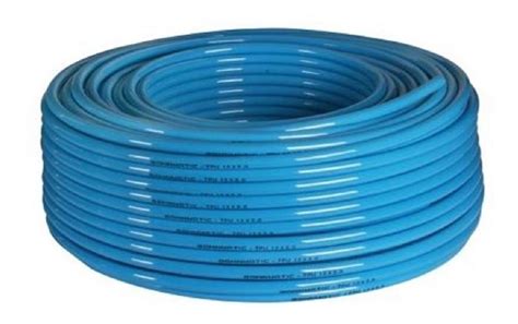 100 Mts Mangueira Tubo De Poliuretano Pu 6mm Azul Pneumática