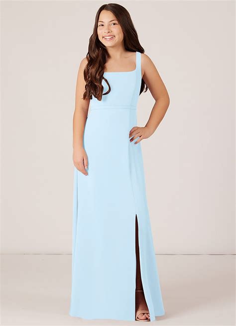 Bleu Ciel Azazie Renee JBD Robes De Demoiselle D Honneur Junior Azazie