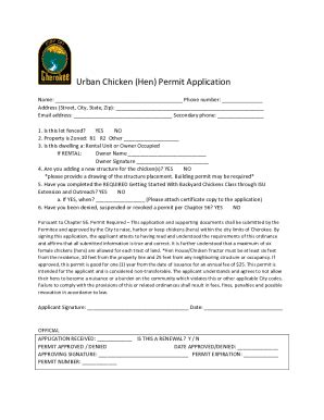 Fillable Online City Of Apopka Residential Backyard Chickens