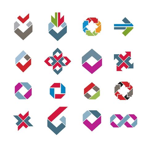 Colección de vectores de elementos de diseño creativo abstracto