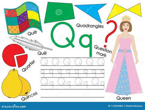 Objeto A Letra Q Em Inglês