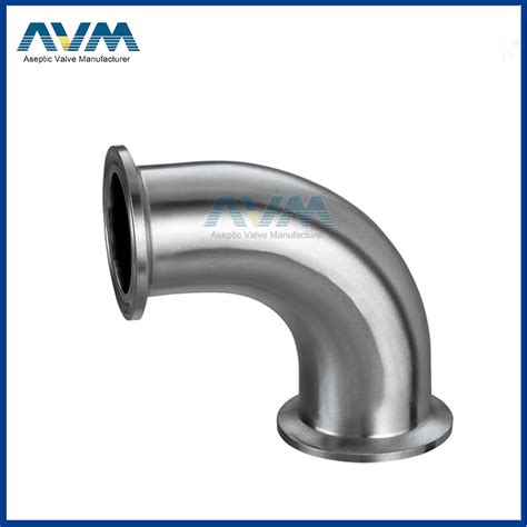 316L Polished Stainless Steel Welding 90 Deg Elbow Food Grade Pipe