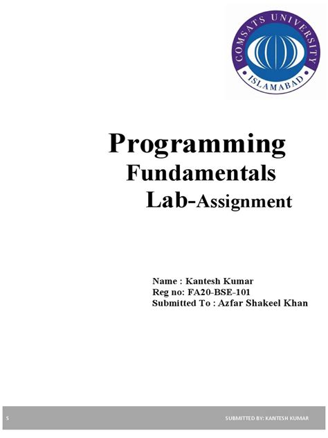 programming fundamentals lab pdf number theory computer science