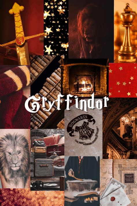 Gryffindor Aesthetic Harry Potter Collage Wallpaper 53 Ideas Wall