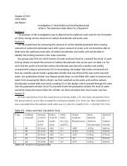 Lab Report Mole Ratio 2 Doc Student 7055 CHM 1045L Lab Report