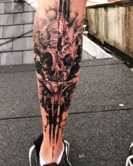 Cool Calf Tattoos For Men Side Inner Sleeves Designs Calf