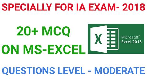 Top 25 MCQ ON MS EXCEL Asked In Every Competitive Exam Ms Excel