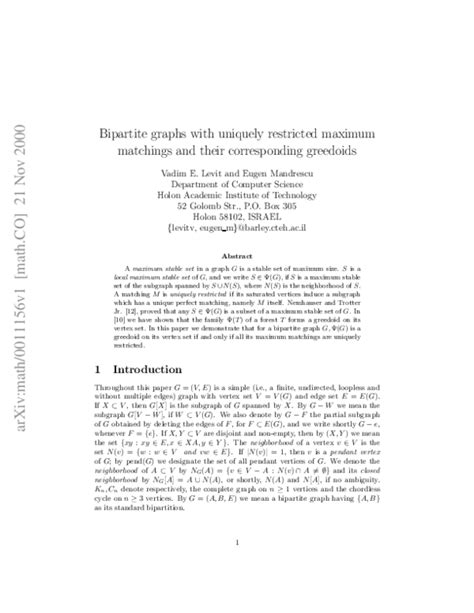 pdf bipartite graphs with uniquely restricted maximum matchings and their corresponding