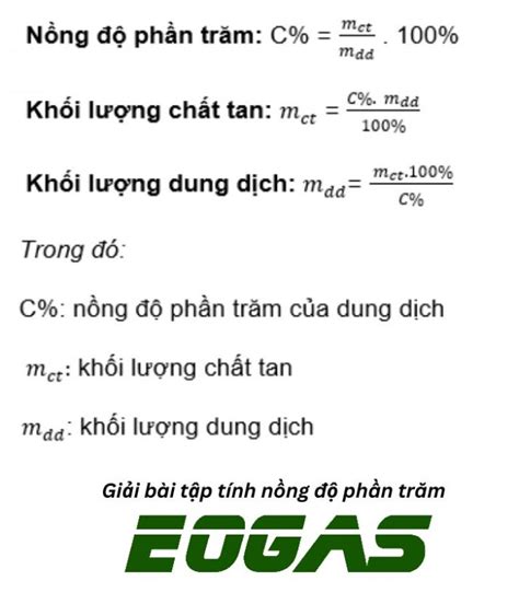 Nồng độ Phần Trăm Là Gì Công Thức Tính Và Bài Tập Vận Dụng