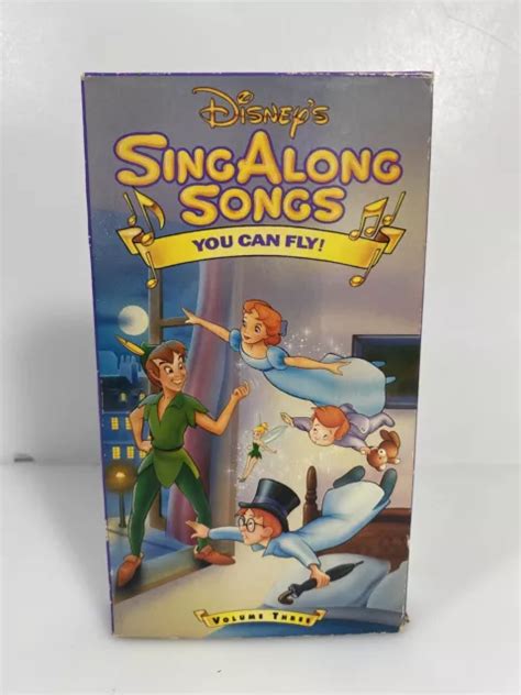 DISNEYS SING ALONG Songs You Can Fly VHS PETER PAN VOLUME 4731 The
