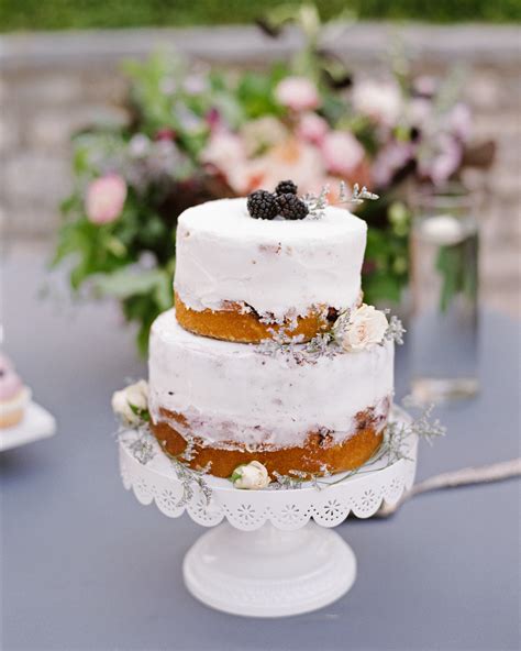 Beautiful Naked Wedding Cake Ideas Martha Stewart Weddings