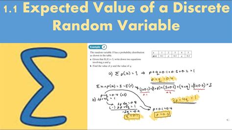 1 1 Expected Value Of A Discrete Random Variable FS1 Chapter 1