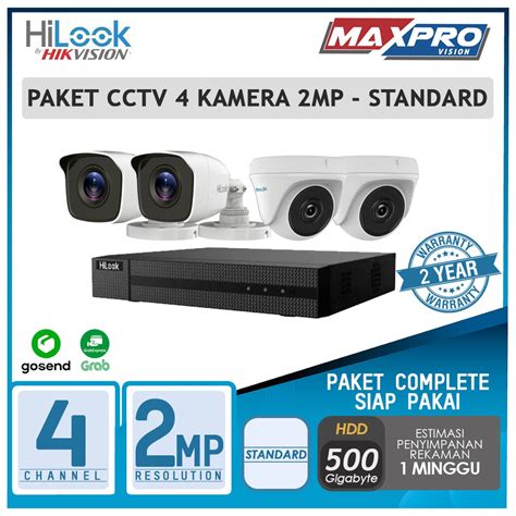 Jual Paket Cctv Camera Mp Standard Gb Hdd Hilook Shopee Indonesia