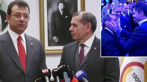 İmamoğlu Galatasaray ı ziyaret etti Dursun Özbek e Murat Kurum sorusu