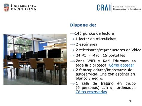 Conocer el CRAI Biblioteca de Biblioteconomía y Documentación ppt