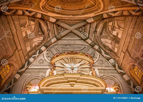 San Agustin Church Facade At Intramuros In Manila Philippines