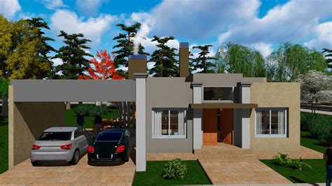 Plano De Casa De M Con Dormitorios Y Ba Os