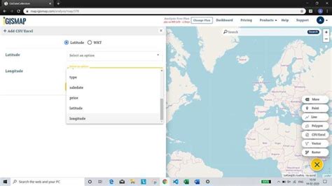 create map with csv or excel data